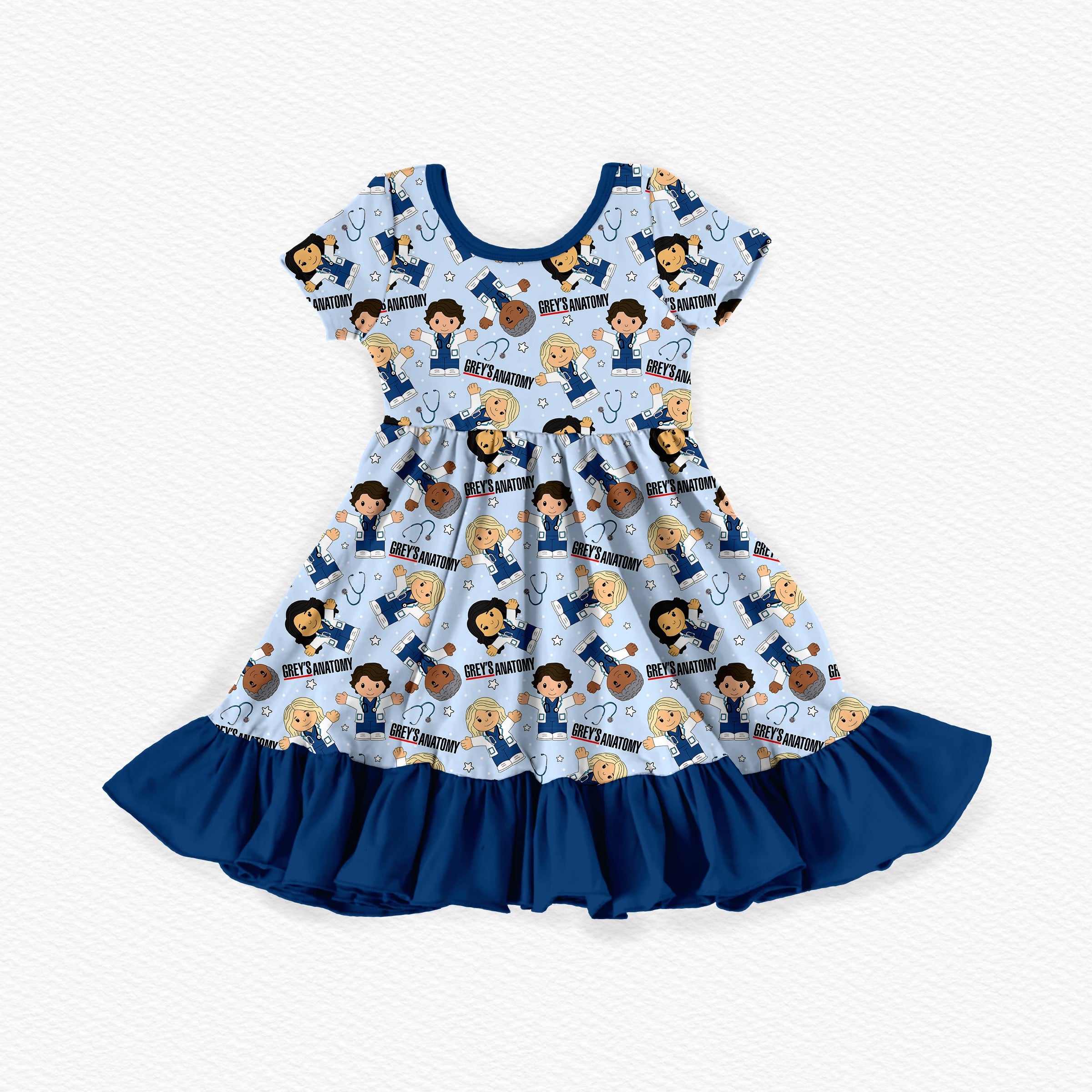 "Pick Me" Tiny People Bamboo Short Sleeve Ruffle Dress – Little ...