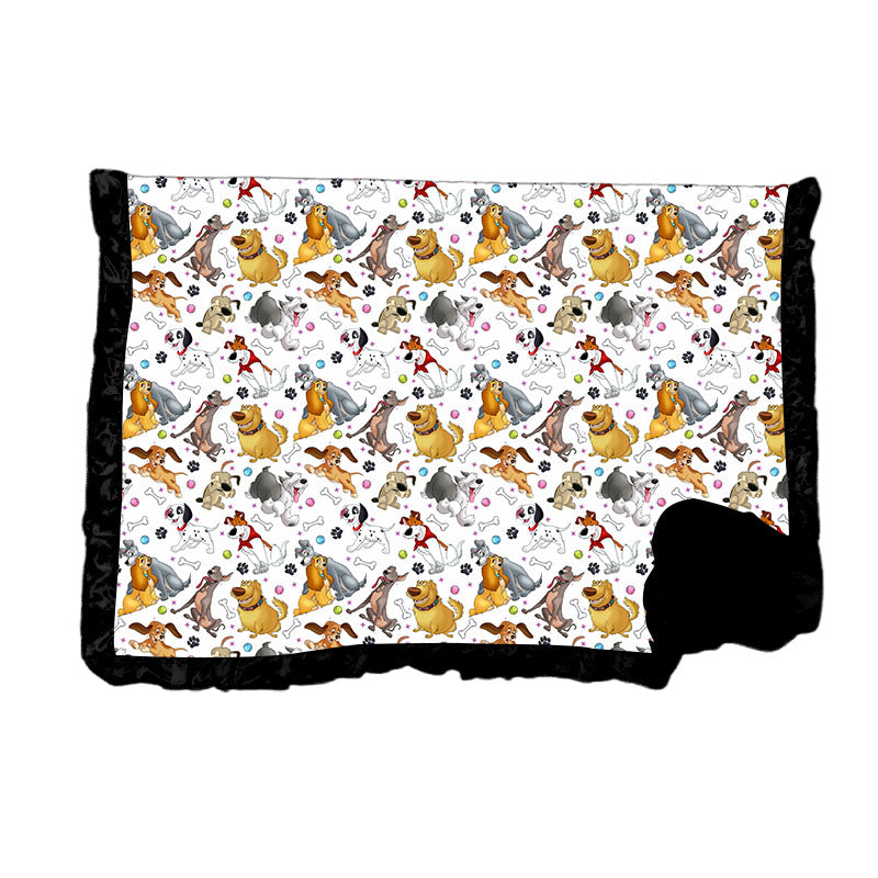 Walt's Dogs Bamboo Minky Dot Toddler Blanket With Ruffle – Little ...